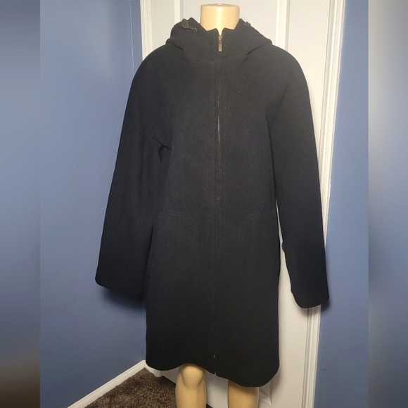Gallery | Jackets & Coats | Gallery Black Wool Blend Coat Size L | Poshmark